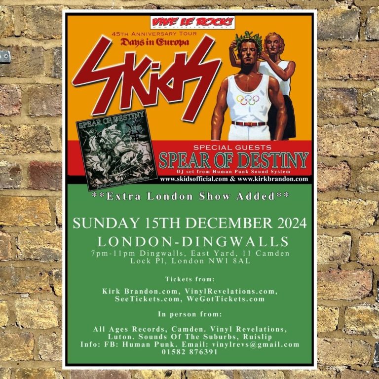 Human Punk Presents: Skids – Dingwalls